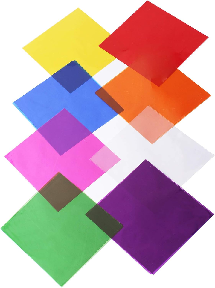 Cellophane Sheets,120 Pcs 7.5X7.5 Inches Cello Sheets, Colored ...