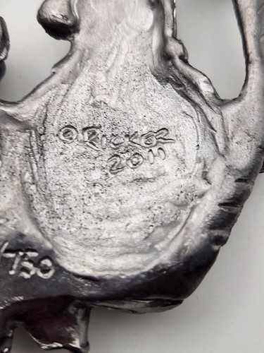 FIRST CASTING #1 Michael Ricker Pewter 2011 Santa Christmas Ornament | eBay