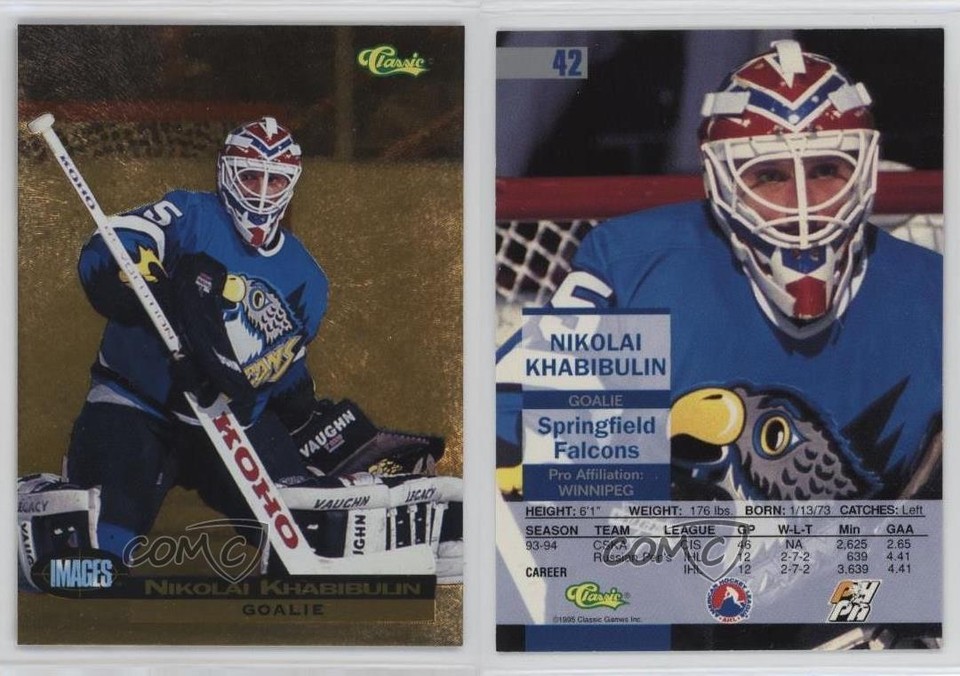 1995 Classic Images Gold Nikolai Khabibulin #42 2cb | eBay