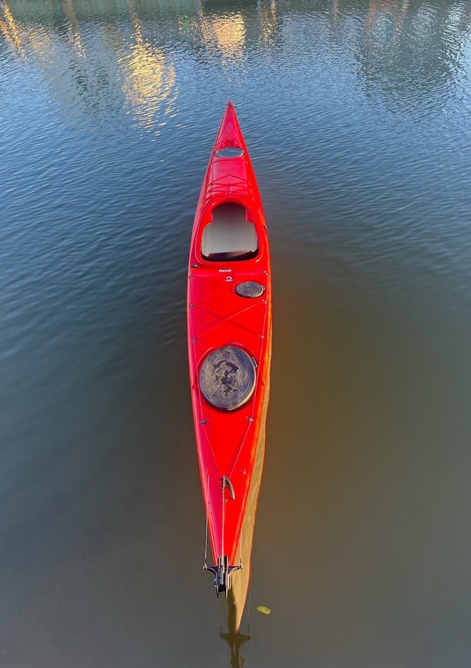 17'5” Zegul Kayaks REVAL HV Performance Sea Kayak Touring Kayak Red NEW ...