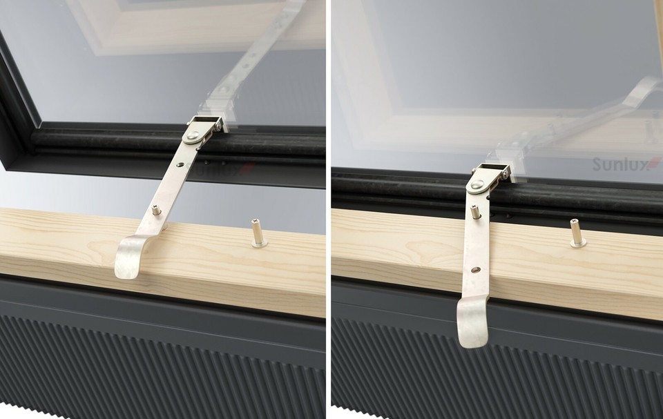 Fenstro Rooflite Double Glazed Skylight Access Roof Window 45x73 with ...