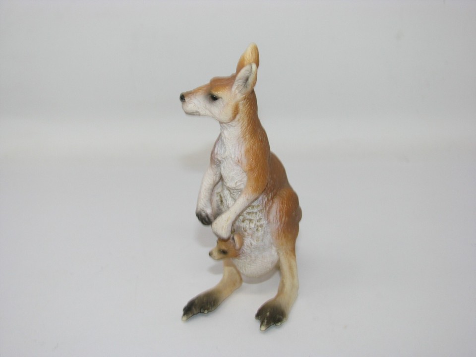 Schleich KANGAROO FEMALE & JOEY 2008 Mama Baby Figure Wildlife Retired ...