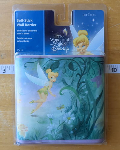 NEW, The Wonderful World of Disney, Tinkerbell Self-stick Wall Border ...