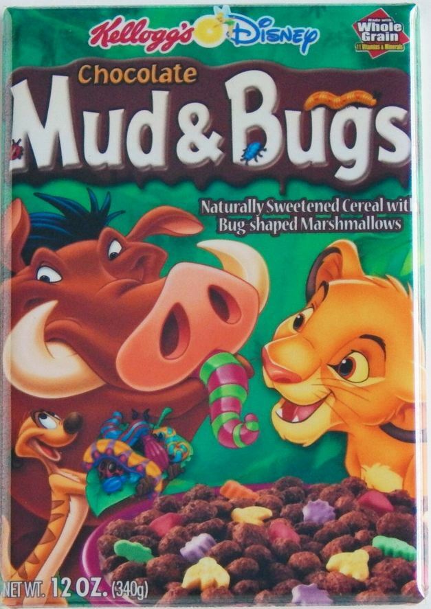 Mud and Bugs MAGNET 2" x 3" Refrigerator or Locker Vintage Cereal Box ...
