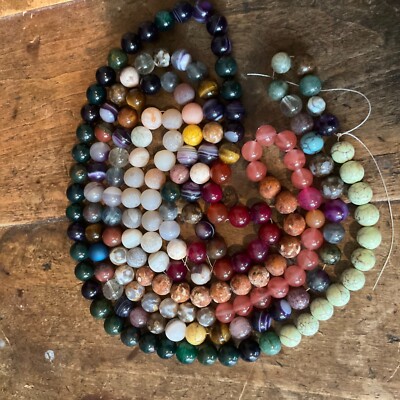 Strand of 8mm Gemstone Beads 70 Inches Long | eBay