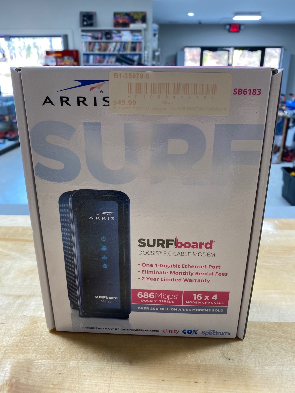 Arris Surfboard SB6183 Cable Modem 686 mbps Internet Xfinity 16x4 ...