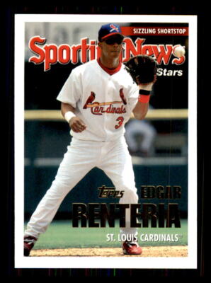2004 Baseball Topps Edgar Renteria St. Louis Cardinals #721 SN AS | eBay