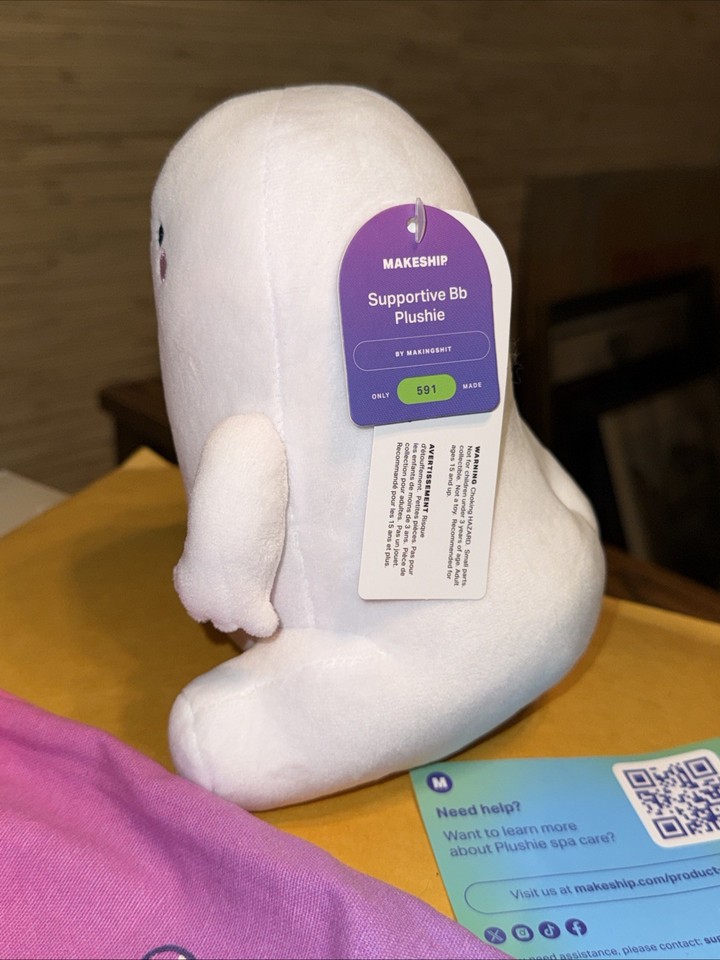 NWT Supportive BB Plush MAKESHIP @makingshit Ghost Instagram RARE NEW W ...