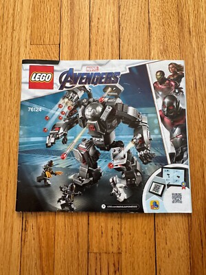 Lego Marvel Super Heroes War Machine Buster (76124) Instruction Booklet ...