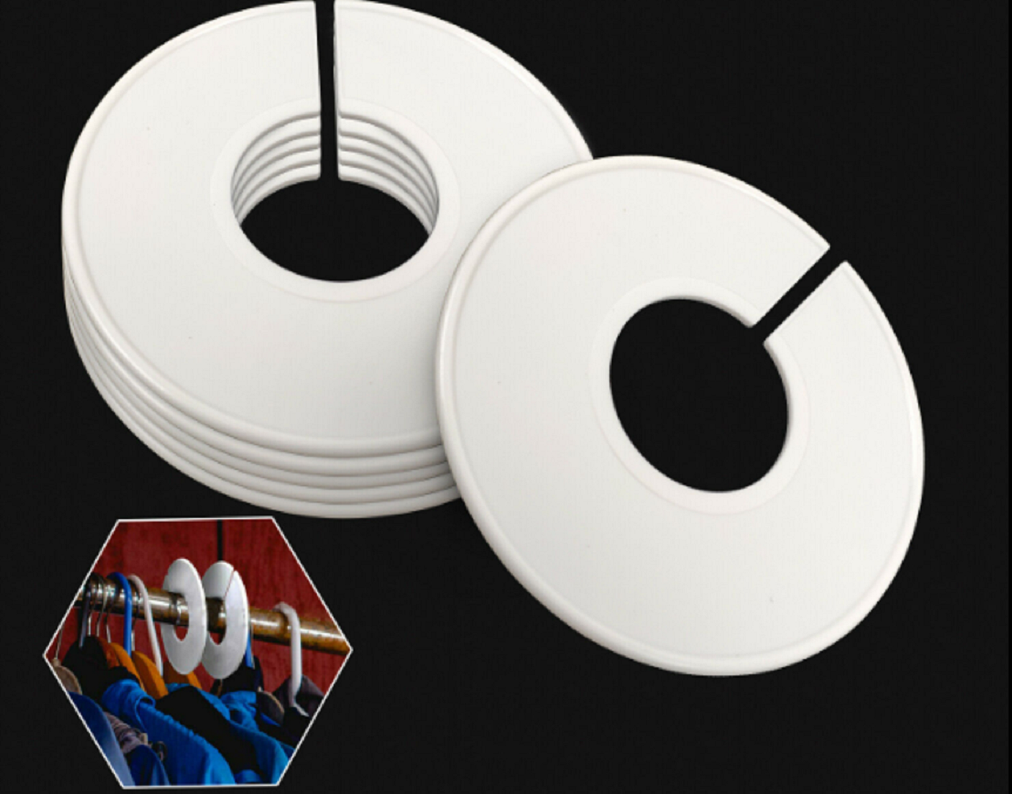 Bulk Plastic Divider Clothing Round Rack Ring Garment Tag Mark Size ...