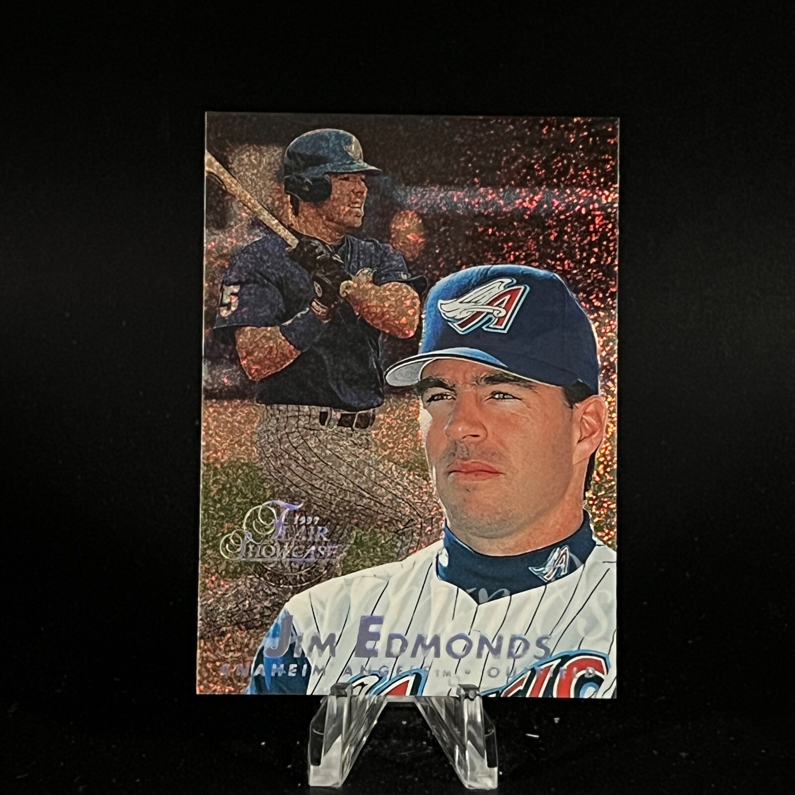 Jim Edmonds 1997 Flair Showcase Row 0 Anaheim Angels Baseball #125 LOOK ...