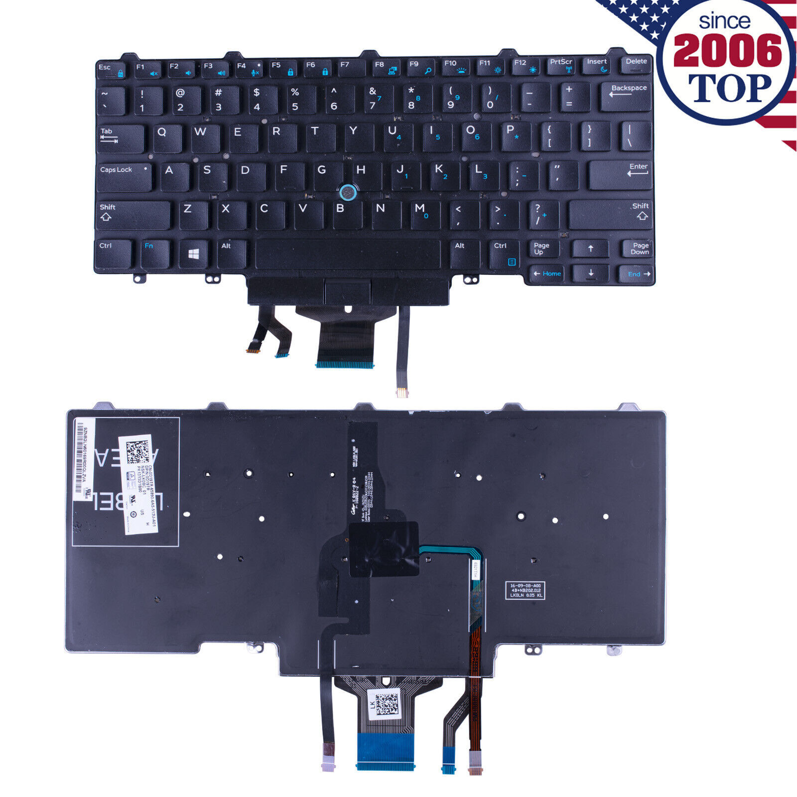 Keyboard for Dell Latitude E5450 E5470 E7450 E7470 Backlit Pointer ...