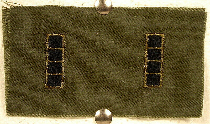 US Army Chief Warrant Office Four CWO-4 OD Fatigue Cloth Collar Rank ...