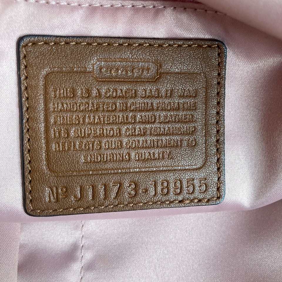 Coach Jayden Caryall J1173-18955 Brown Tan Leather Sateen Brass Satchel ...