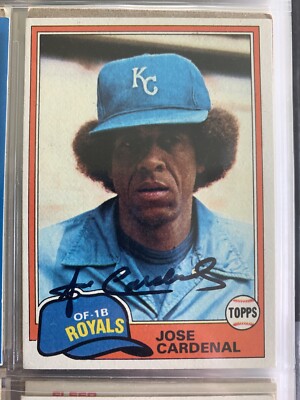 3 Jose Cardenal baseball cards. 1 card autographed | eBay
