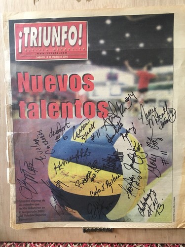 APRIL ROSS PUERTO RICO VOLLEYBALL ‘05 ALL STAR GAME SIGNED PLAYERS ...