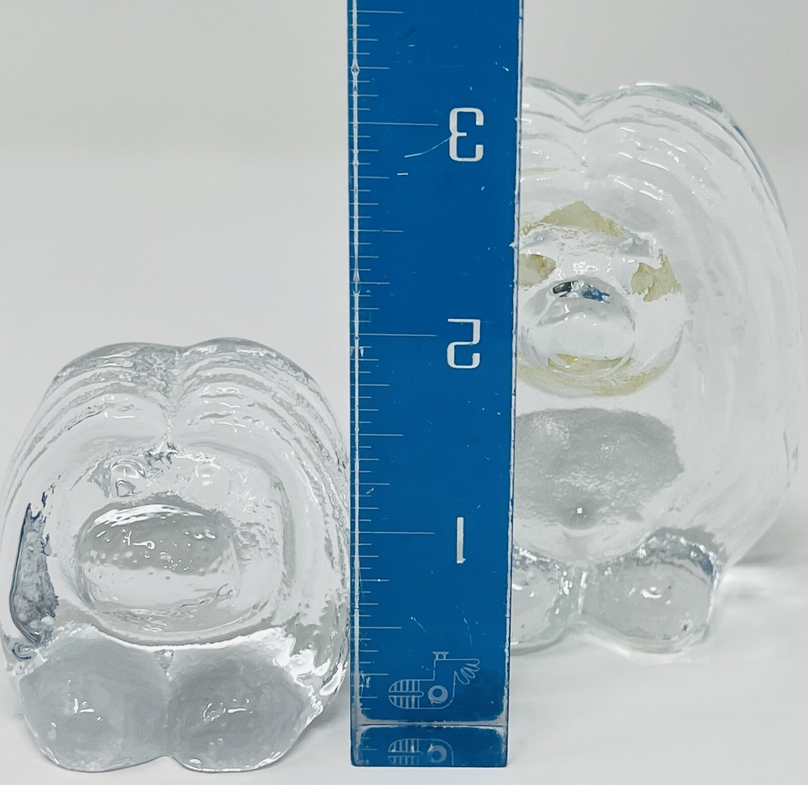 2 MCM Bergdala Glass Troll Figurine Paperweights VTG Swedish Peter ...