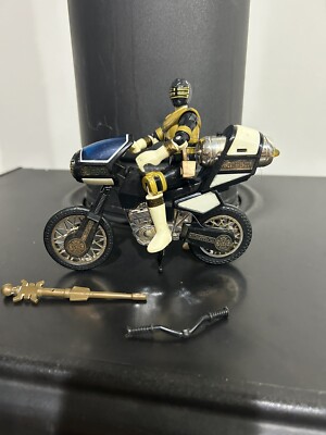 Bandai Power Rangers 1996 Zeo Gold Ranger Figure With Jet Cycle | eBay