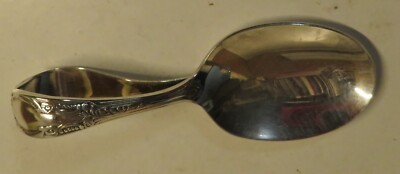 Vintage ONEIDA SILVERPLATE CURVED HANDLE BABY SPOON Pattern #2 Infant ...