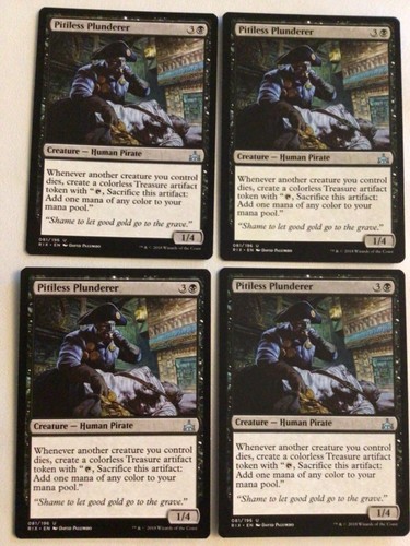 Pitiless Plunderer X4 NM Rivals of Ixalan MTG | eBay