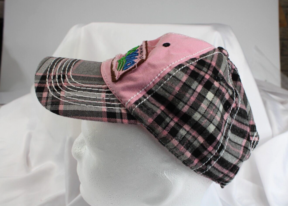MAXYIELD Embroidered Vintage Style Distressed Baseball Cap Pink Hat | eBay