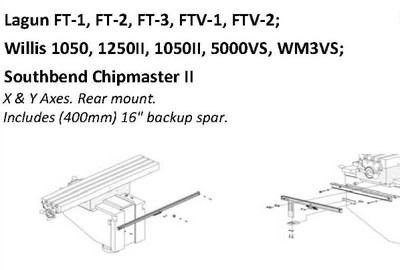 689402-07 Acu Rite Linear Scale Mounting Bracket Kit-X and Y Axis Mill ...