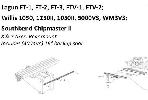 689402-07 Acu Rite Linear Scale Mounting Bracket Kit-X and Y Axis Mill ...