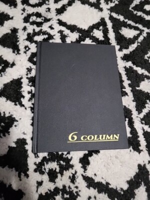 Adams Account Book, 6 Columns, 7 x 9.25", Black, 80 Pages #ARB8006M. | eBay