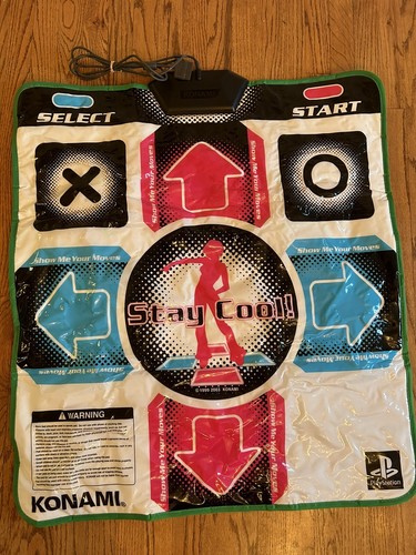 Konami Wired Playstation Regular DDR Dance Pad Mat RU041 Stay Cool 1999 ...