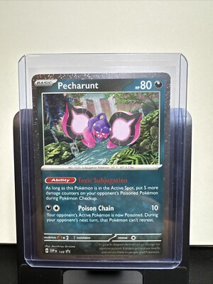 Pecharunt SVP #149 - Shrouded Fable Rare Holo Black Star Promo Card ...