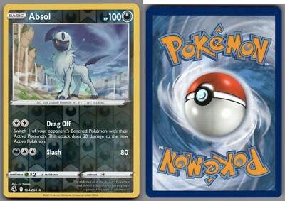 2021 Pokemon, Fusion Strike, #164/264 Absol, Reverse Holo Rare | eBay