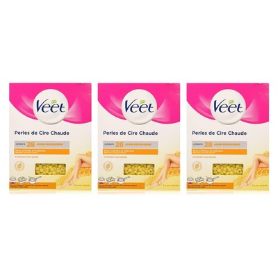 [Ref:8077262-3] VEET Lot de 3 Perles de Cire Chaude Sachet de 230 g ...
