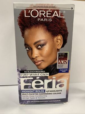 L'Oreal Paris Feria Midnight Bold Multi-Faceted Permanent One-Step Hair ...