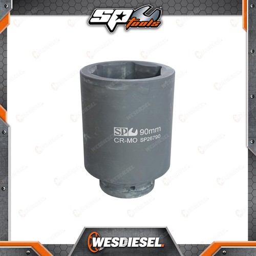 SP Tools 1-1/2 Inch Drive Deep Impact Socket - 80mm 6 Point Metric ...