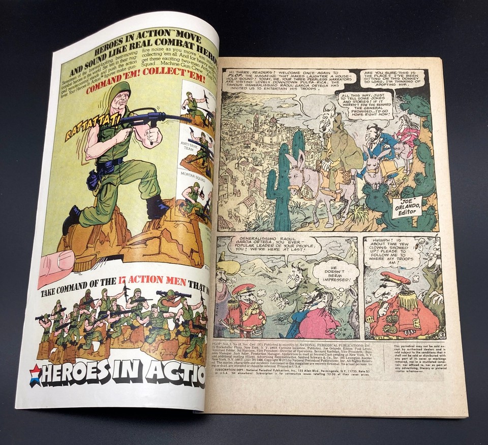 PLOP! #18, DC, (1975) Horror-Humor anthology, cover Basil Wolverton! VF ...