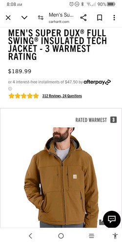 Carhartt coat 2xl Tall Mens Super Dux | eBay