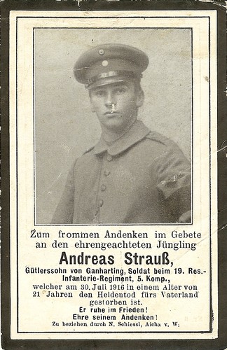Death Notice: German Army Reserve Infanterie Regiment 19 Soldat KIA in ...