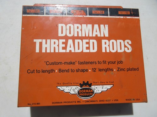 Vintage Dorman Products Threaded Rods Display Rack Storage Bin Shop ...