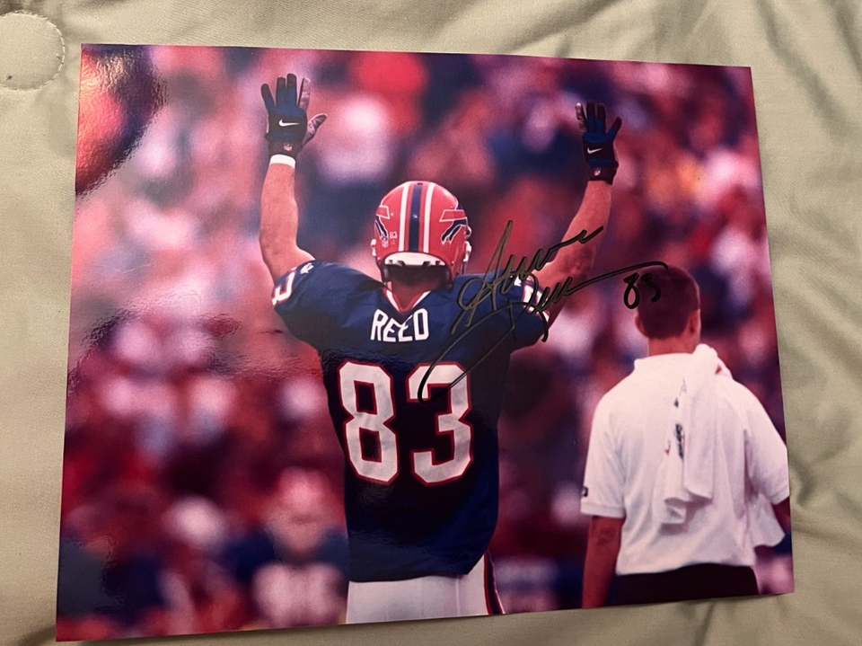 Andre Reed Autographed 8x10 Photo Buffalo Bills Legendary Wide Receiver ...
