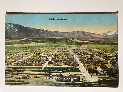 Salida Colorado Aerial View Scenic Photo Postcard | eBay