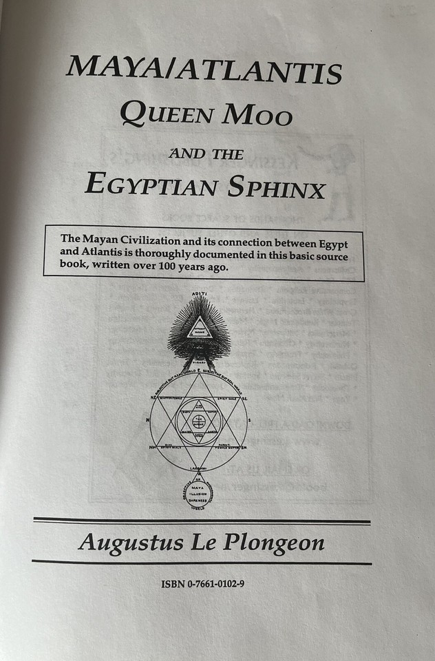Maya/Atlantis : Queen Moo and the Egyptian Sphinx by Augustus Le ...