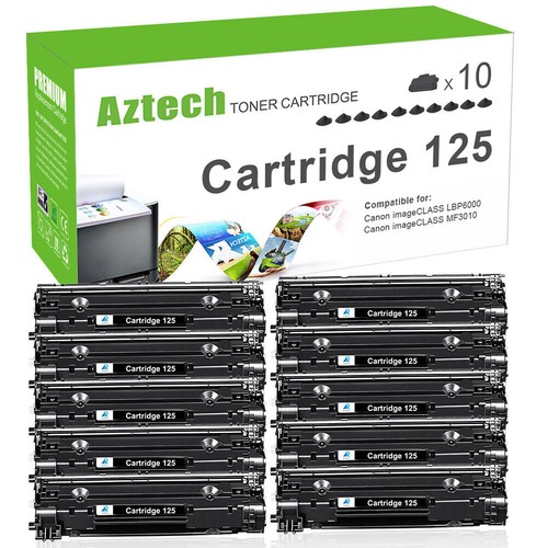125 Black Laser Toner Cartridge for Canon ImageClass LBP6000 LBP6030w ...