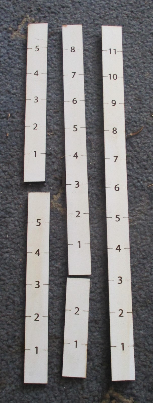 4 Wargame Rulers Measuring Sticks in MDf, oak and Acrylic AOS Warhammer ...