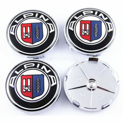 NEW 4X 68mm 2.7IN Car Wheel Rim Center Hub Cap Emblem for ALPINA RACING ...