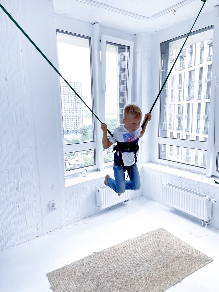 Indoor Bungee Jumping.Home Bungee Playground Set. Summer Camp Outdoor ...