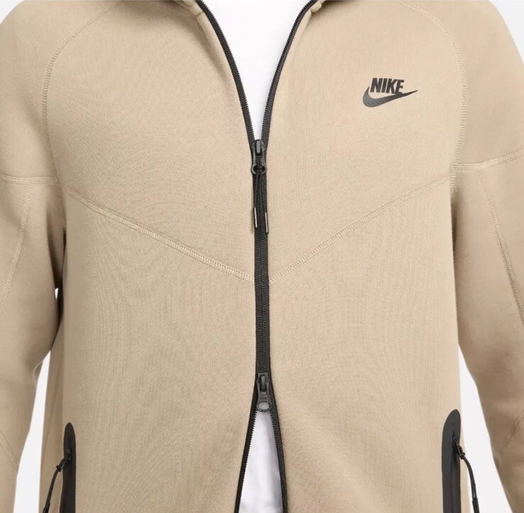 Nike Sportswear Tech Fleece Full-Zip Brown Hoodie Mens Multi Sizes ...