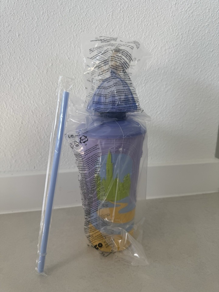 Brand New SEALED Wicked For Good Glinda Tumbler Gripper Cup Set AMC In ...