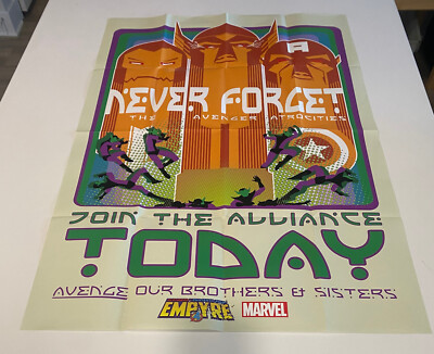 EMPYRE SKRULLS - MARVEL POSTER 24X36 AUTHENTIC ORIGINAL | eBay