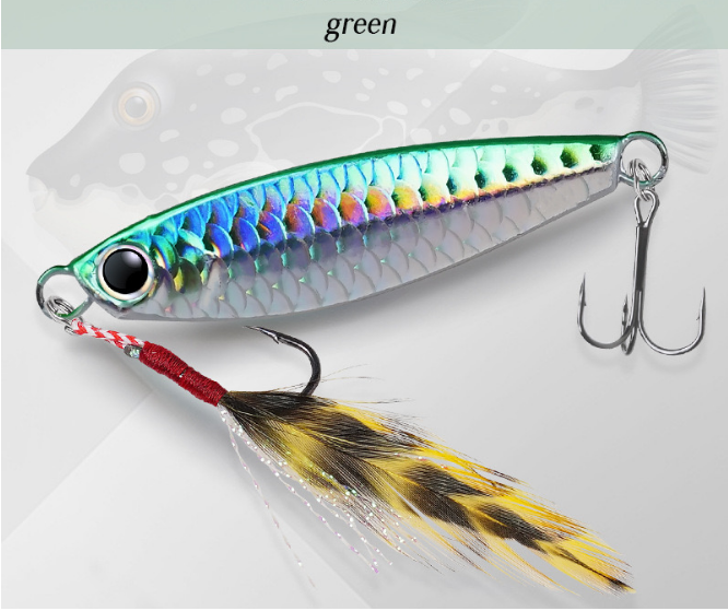 10PCS Fishing All Pelagic Road Runner Baits Iron Plate Metal Spinner ...