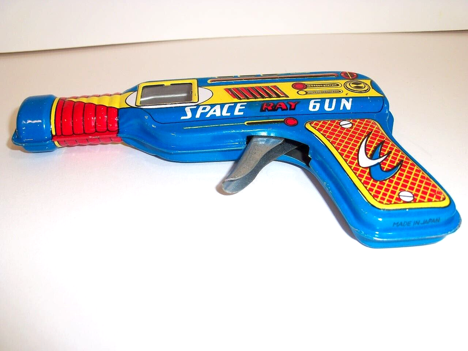 Vintage SPACE RAY Gun Tin Litho Toy from JAPAN Very Good Condition ...